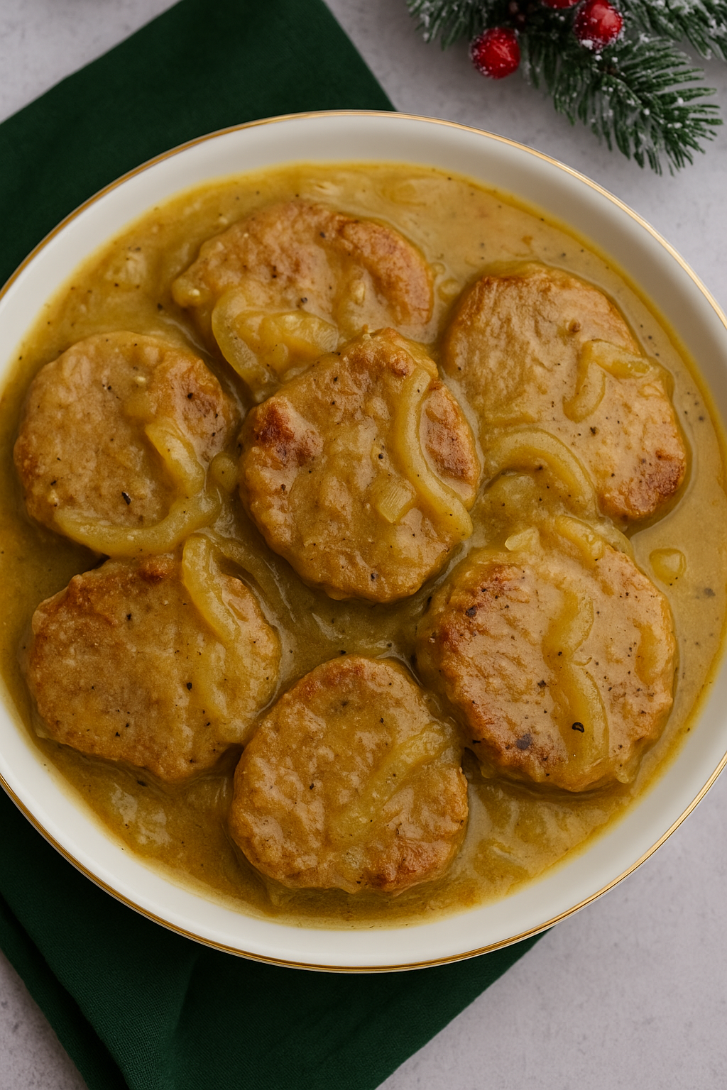 Świąteczne kotlety schabowe w sosie cebulowym » Ze smakiem na "Ty"